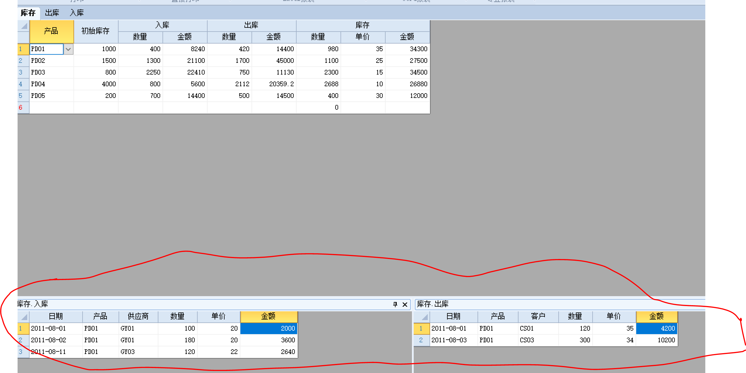 求助 出库和入库怎么合并到一起按照日期顺序排列? 专家坐堂 Foxtable狐表 新一代数据库软件,完美融合access